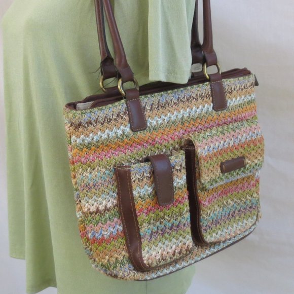 Rosetti | Bags | Y2k Rosetti Shoulder Bag Small Rainbow Woven Striped ...